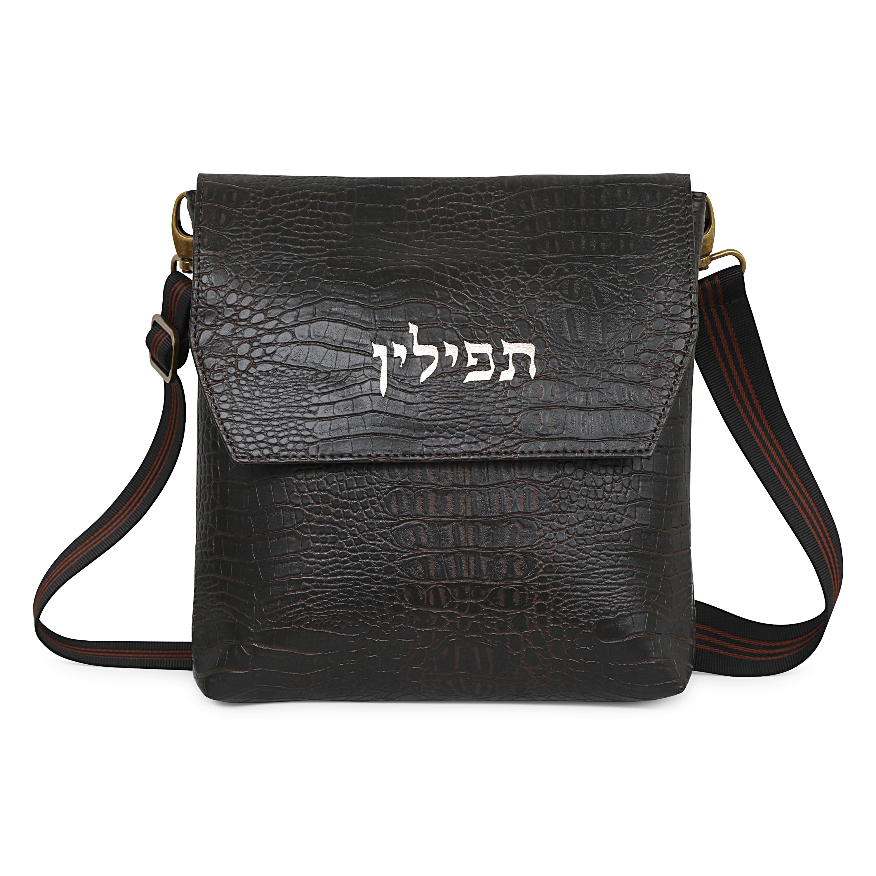 King David Crocodile Tefillin Bag – Hilda Khafif Modern Judaica