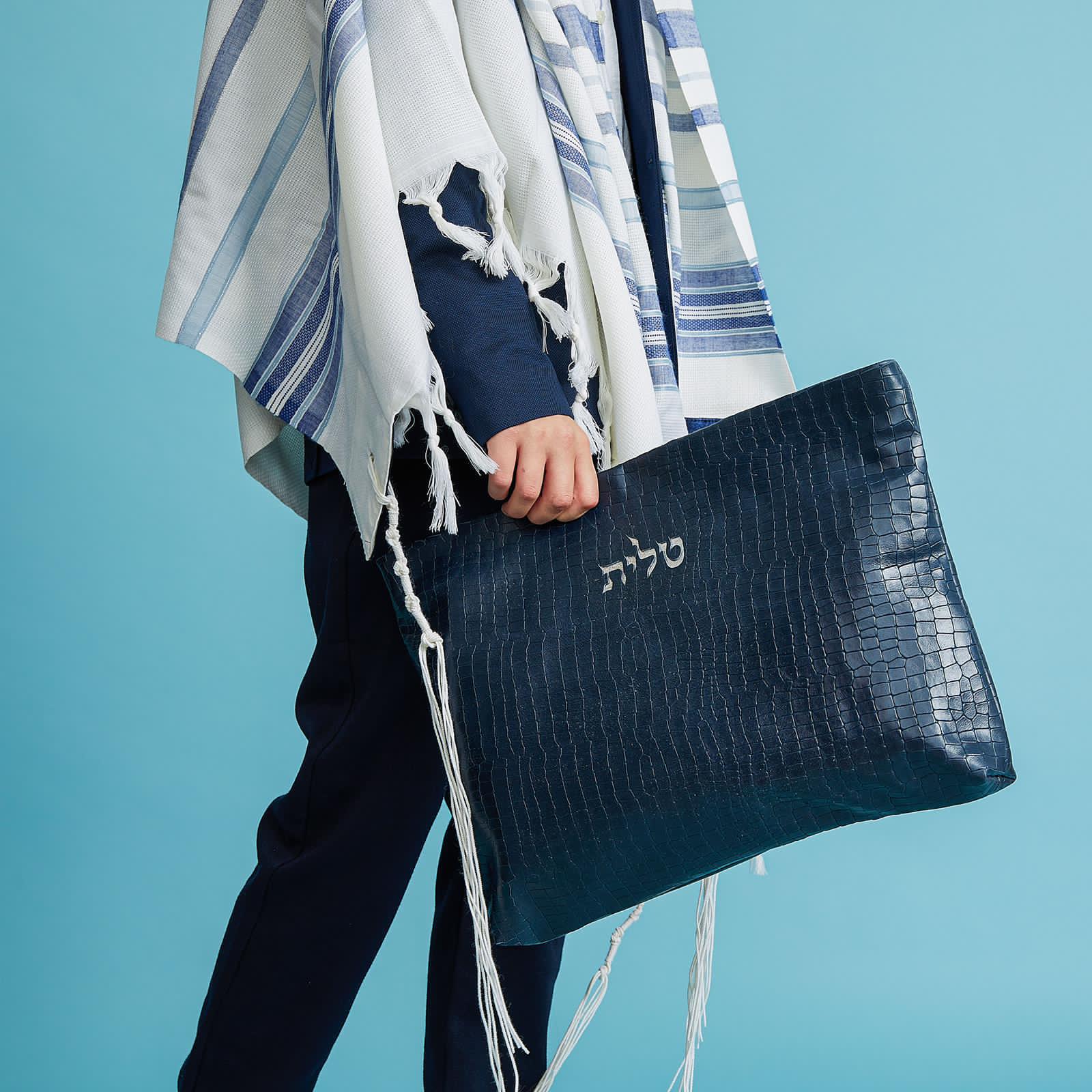 Kinor David Leather Talit and Tefillin Bags – Hilda Khafif Modern Judaica